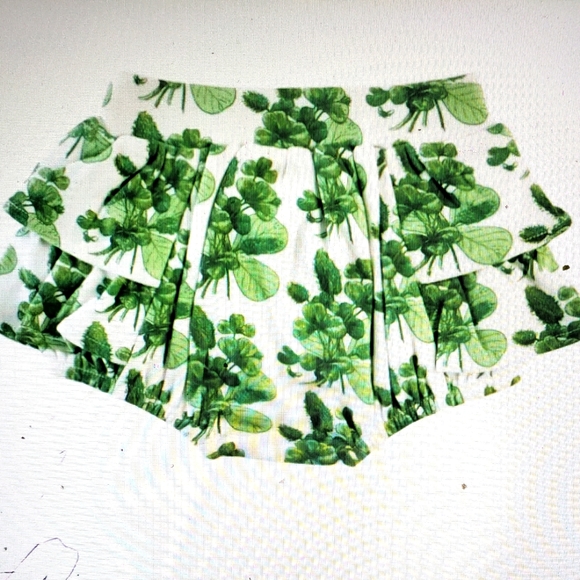 kate quinn | Bottoms | Kate Quinn Double Ruffle Bloomer Clover Bouquet ...